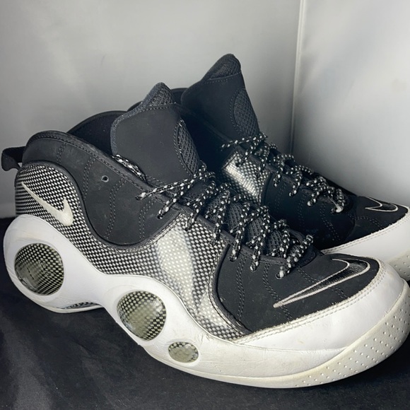Nike | Shoes | Nike Air Zoom Flight 95 Jason Kidd Black Metallic Silver ...
